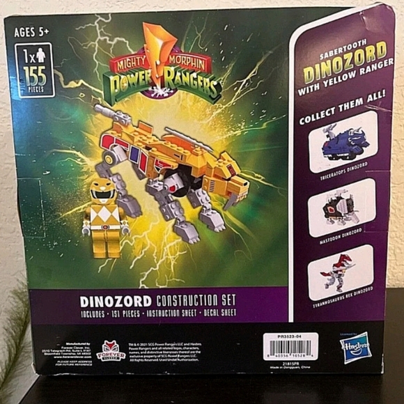 Hasbro | Toys | Mighty Morphin Power Rangers Dinozord Construction Set ...